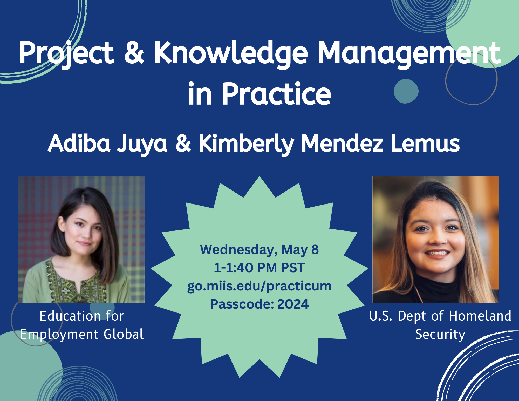 Project & Knowledge Management in Practice: SP24 Practicum Presentations Series | Middlebury ...
